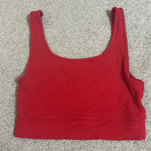 American Eagle Outfitters | Tops | Red Cropped Tank Top | Poshmark
